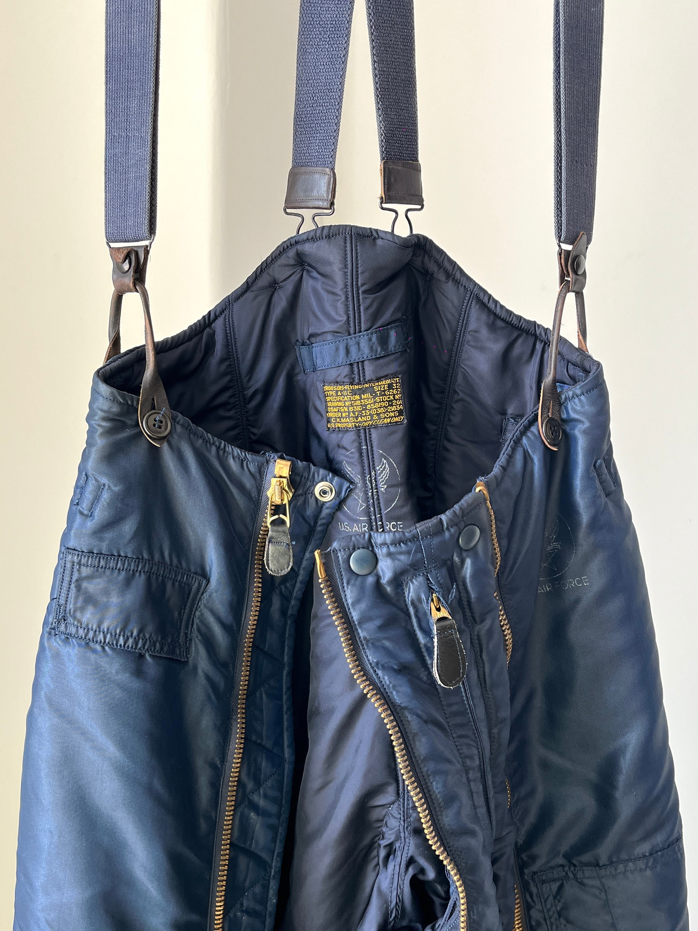 US Air Force Navy Blue Colored Padded Overall With Double - Etsy US Air Force Navy Blue Colored Padded Overall With Double - Etsy