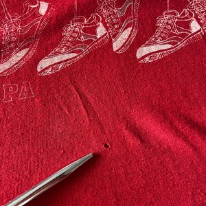 Vintage 80s Red Club Med Graphic T-shirt / Size XL Cotton Poly Blend ...