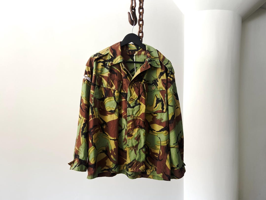 Vintage 70s European Army Camo All Over Print Front Zip Jungle - Jacket ...