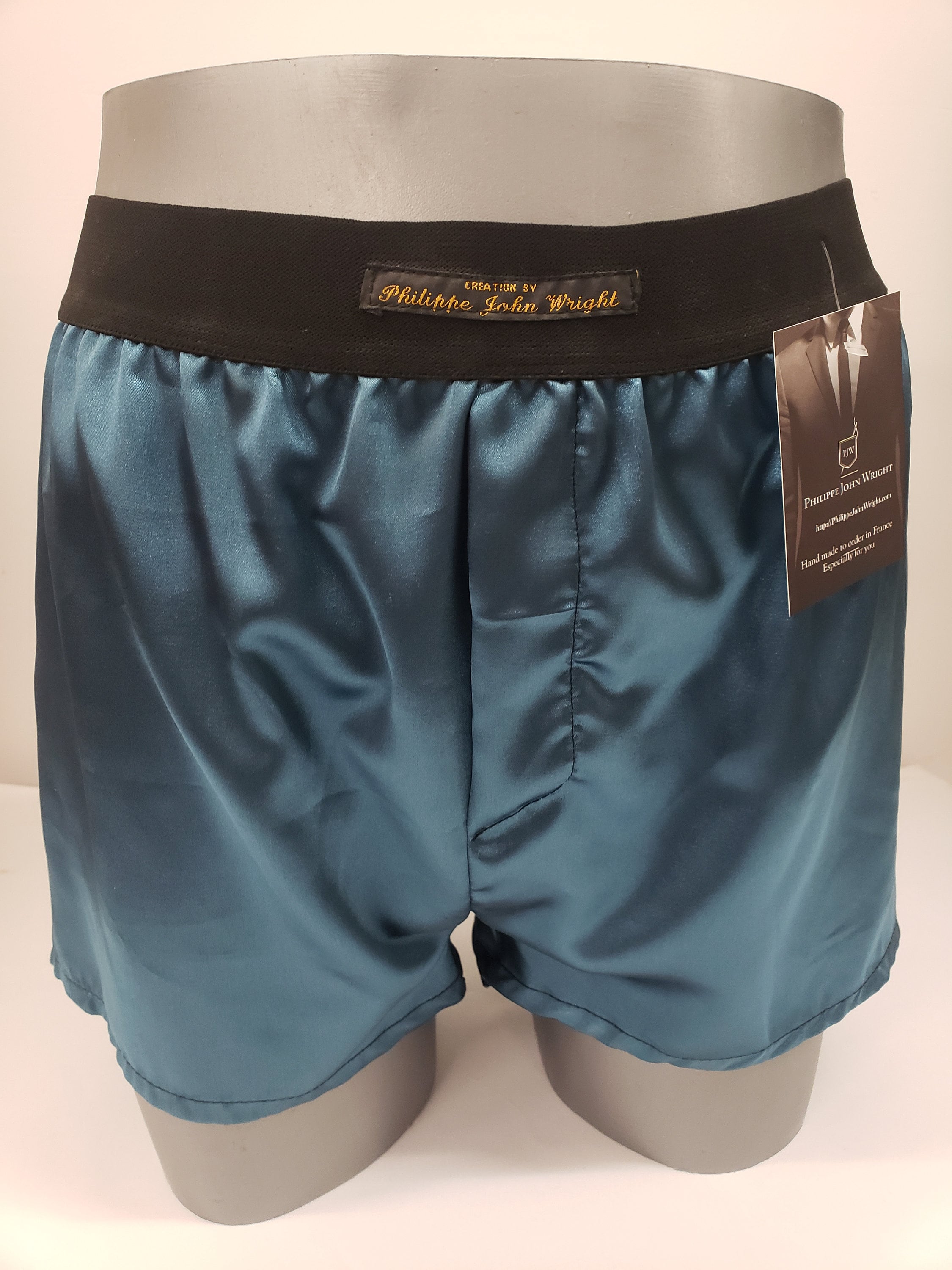 Satin Boxer Shorts for Men Hand Made in France - Etsy