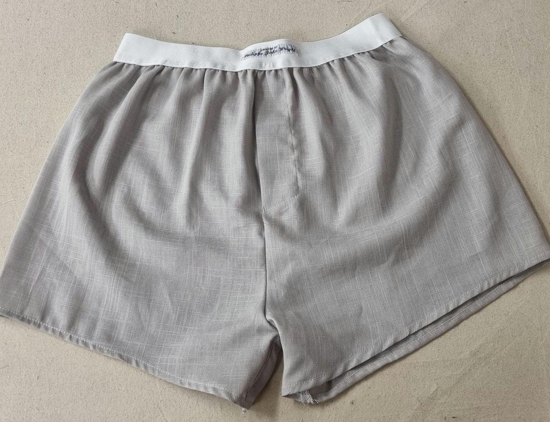MEN Organic Linen Boxer Shorts Bundle Paisley Handmade in France; Beige ...