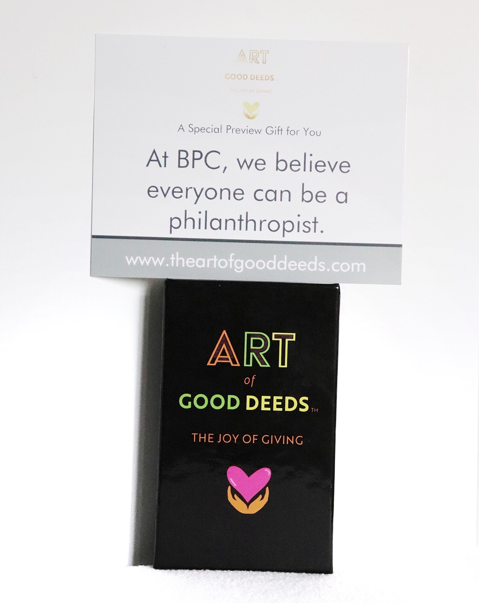 The Art of Good Deedsthe Joy of Giving Philanthropy Cards - Etsy