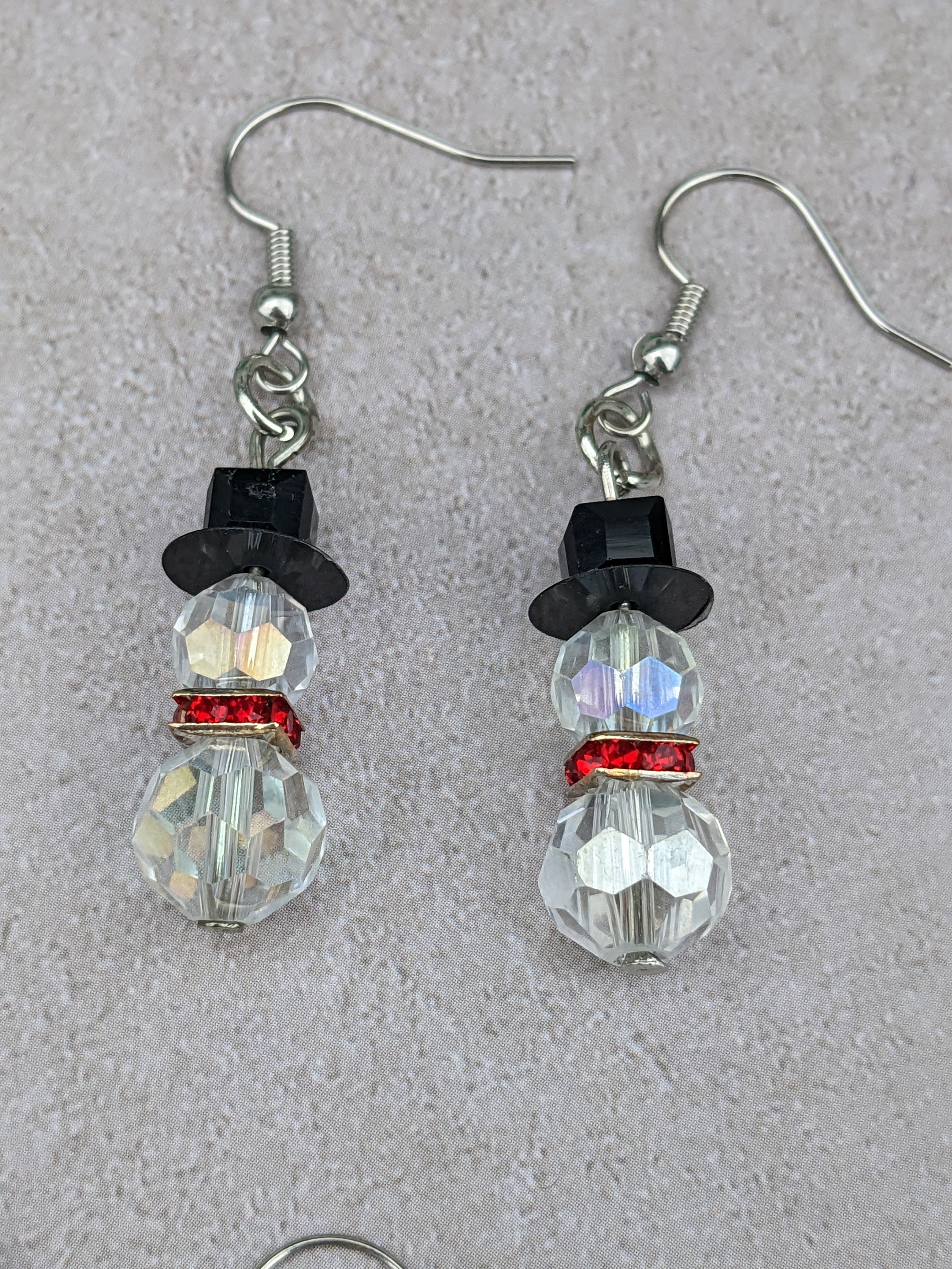 Beaded Snowman Earrings,christmas Jewelry for Woman,birthday Gift ...