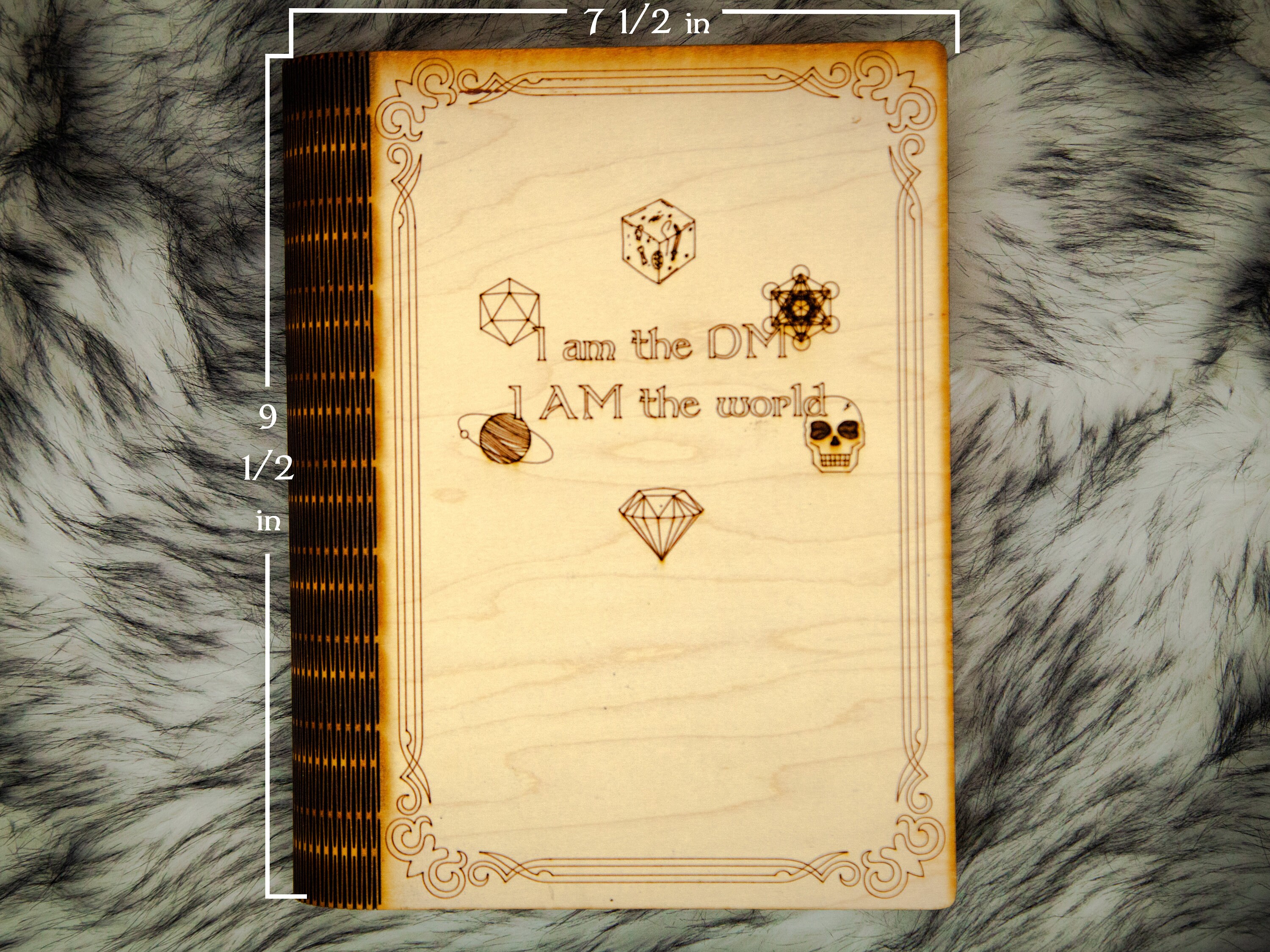 I Am the DM Dice Tower Hidden Book Dice Tower and Tray - Etsy