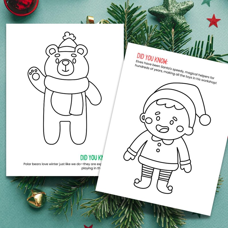 Christmas Coloring Sheets | Printable Holiday Coloring Pages | Festive ...