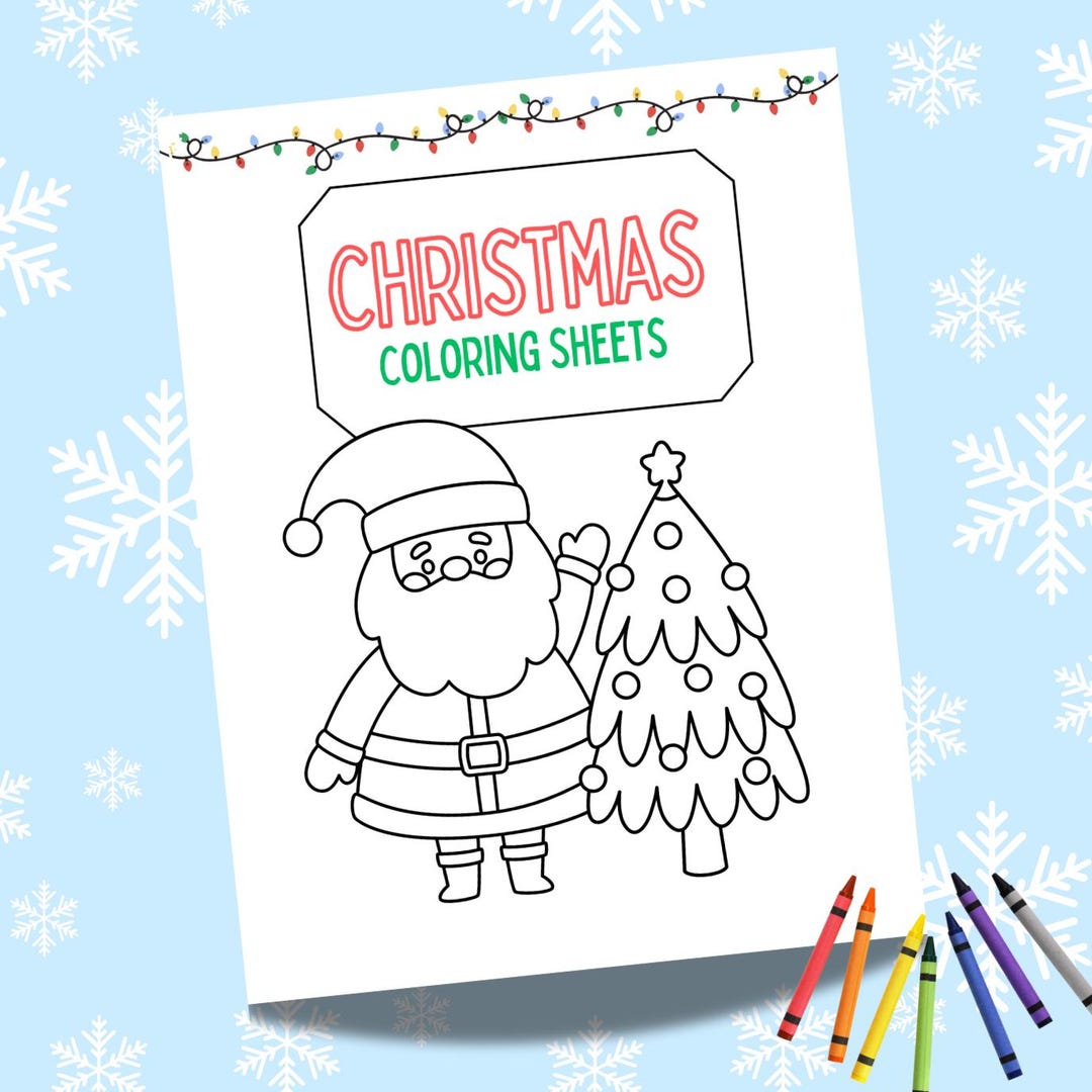 Christmas Coloring Sheets Printable Holiday Coloring Pages Festive ...