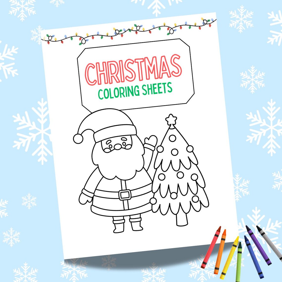 Christmas Coloring Sheets | Printable Holiday Coloring Pages | Festive ...