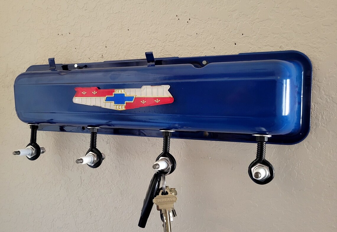 Anodized Blue 59 Chevrolet Valve Cover Rack Man Cave - Etsy