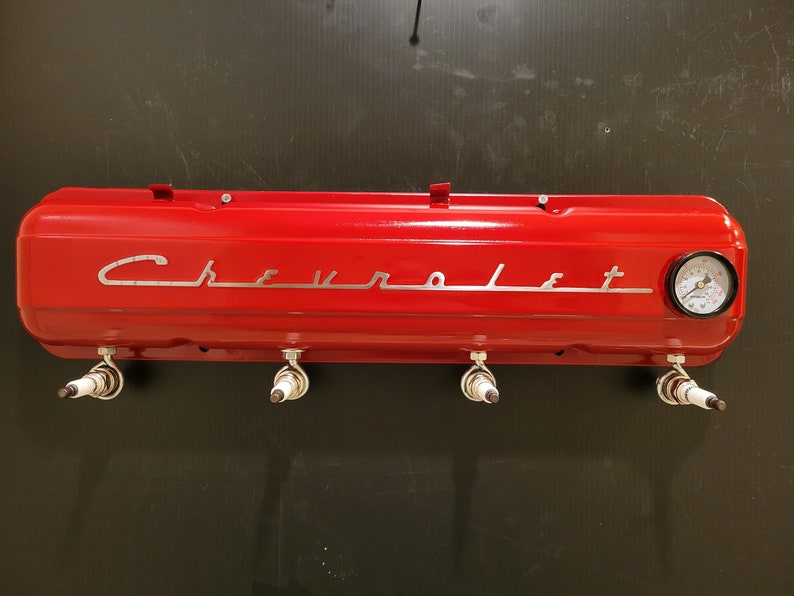 Old School Chevrolet Script Valve Cover Rack Man Cave - Etsy