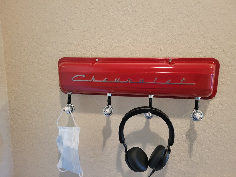 Old School Chevrolet Script Valve Cover Rack Man Cave - Etsy