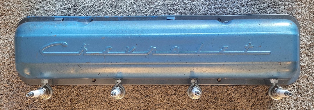 Reused Vintage Chevrolet Script Valve Cover Rack Man Cave - Etsy