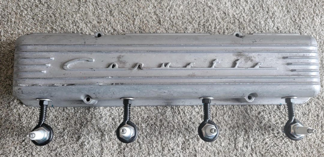 Reused Vintage Chevrolet Corvette Script Valve Cover Rack Man Cave - Etsy