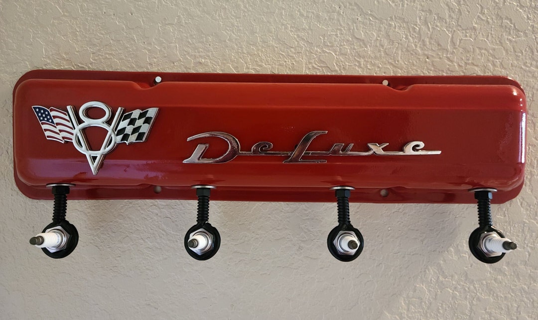 Chevy V8 Deluxe Script Valve Cover Rack Man Cave - Etsy