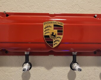 Reused Retro Porsche Red Valve Cover Rack Man Cave Etsy