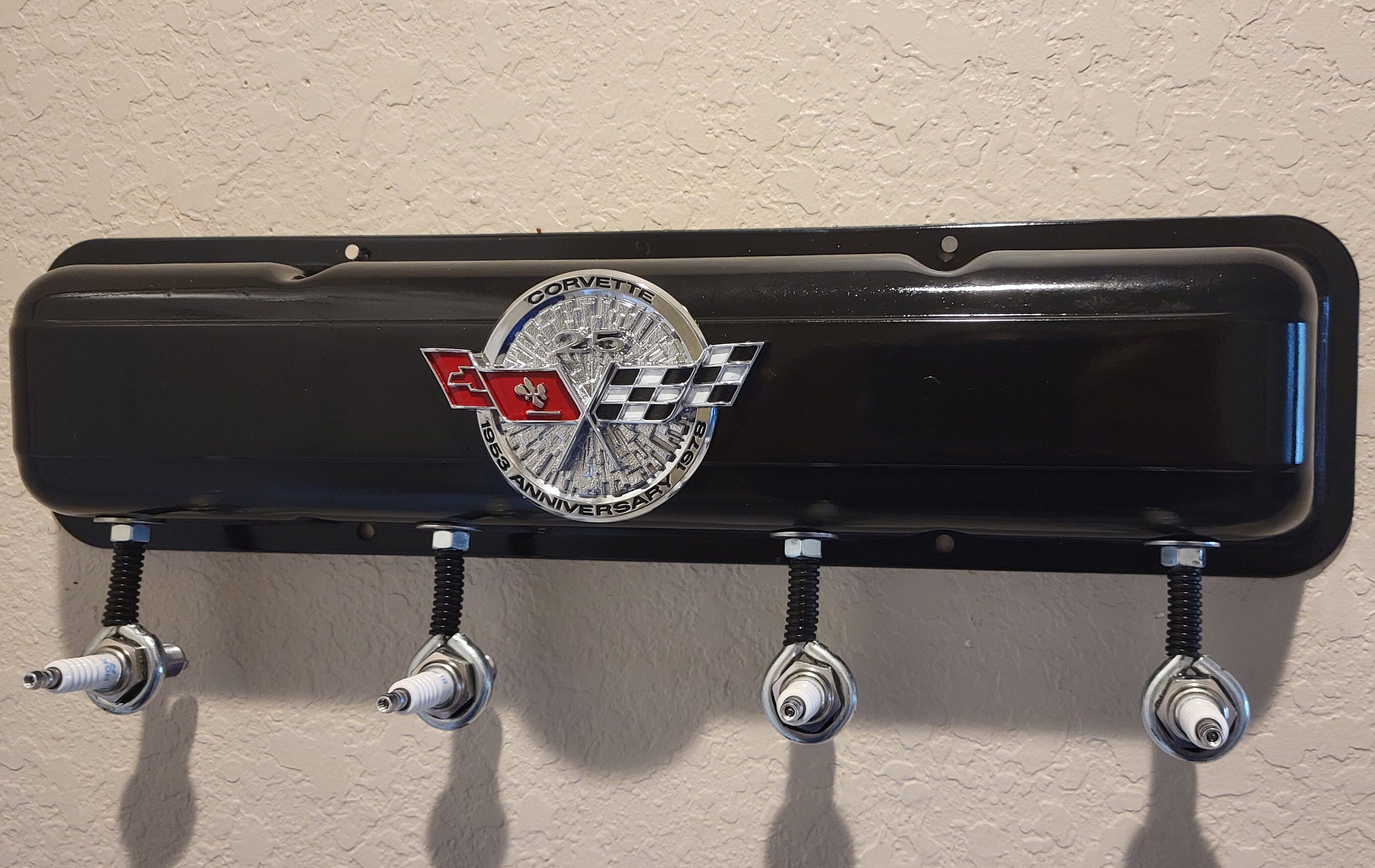 Official Corvette 25th Anniversary Valve Cover Rack Man Cave - Etsy