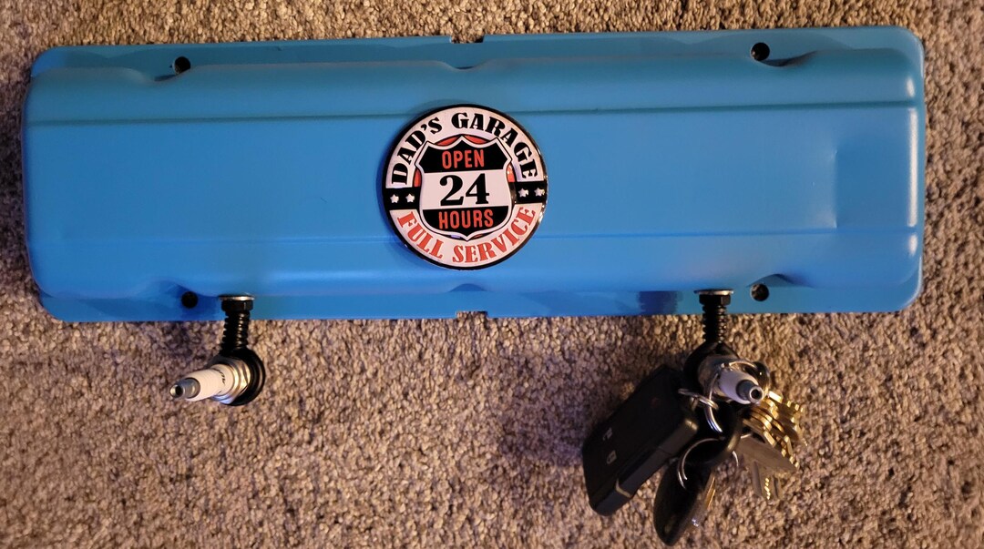 Dads Garage Valve Cover Spark Plug Rack Man Cave - Etsy