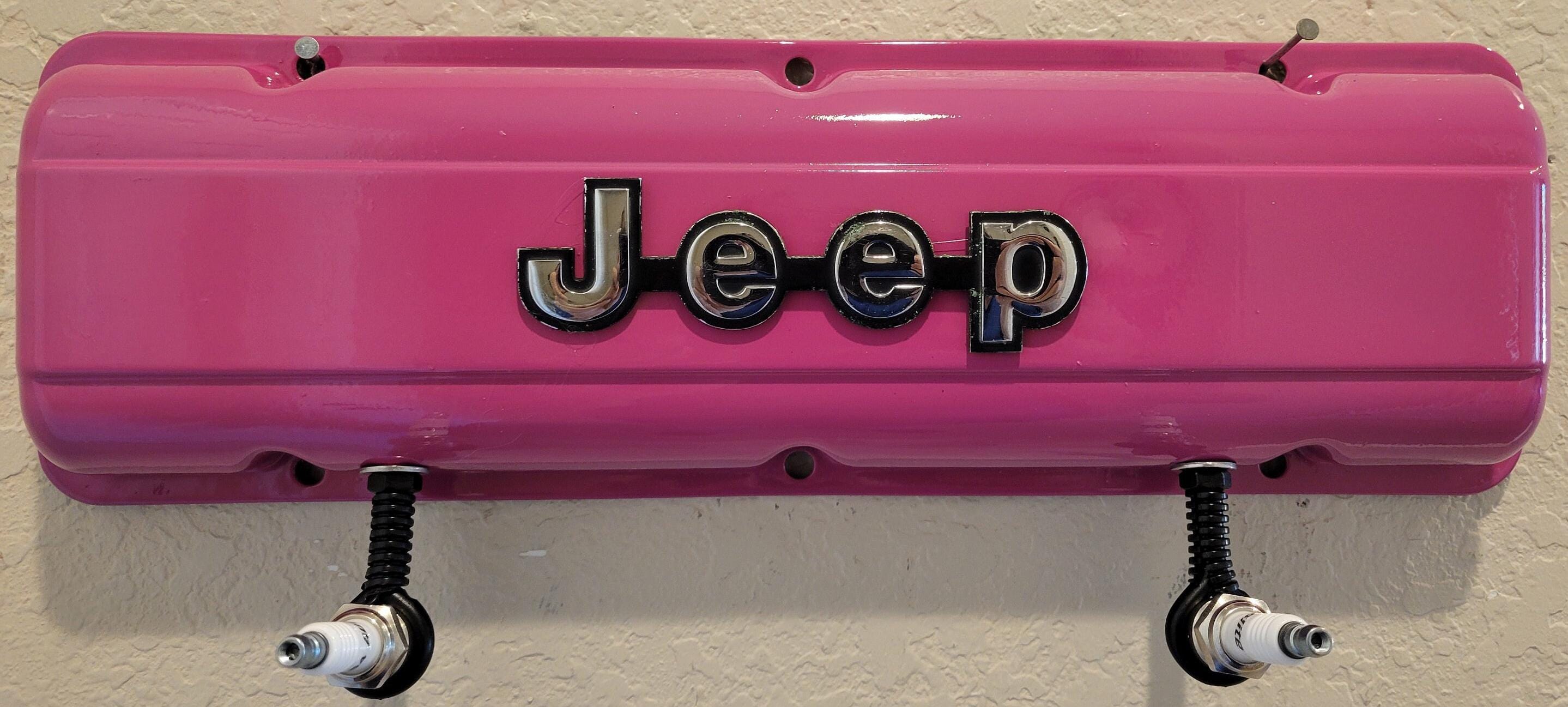 Reused Hot Pink Jeep Valve Cover Rack She Shed - Etsy
