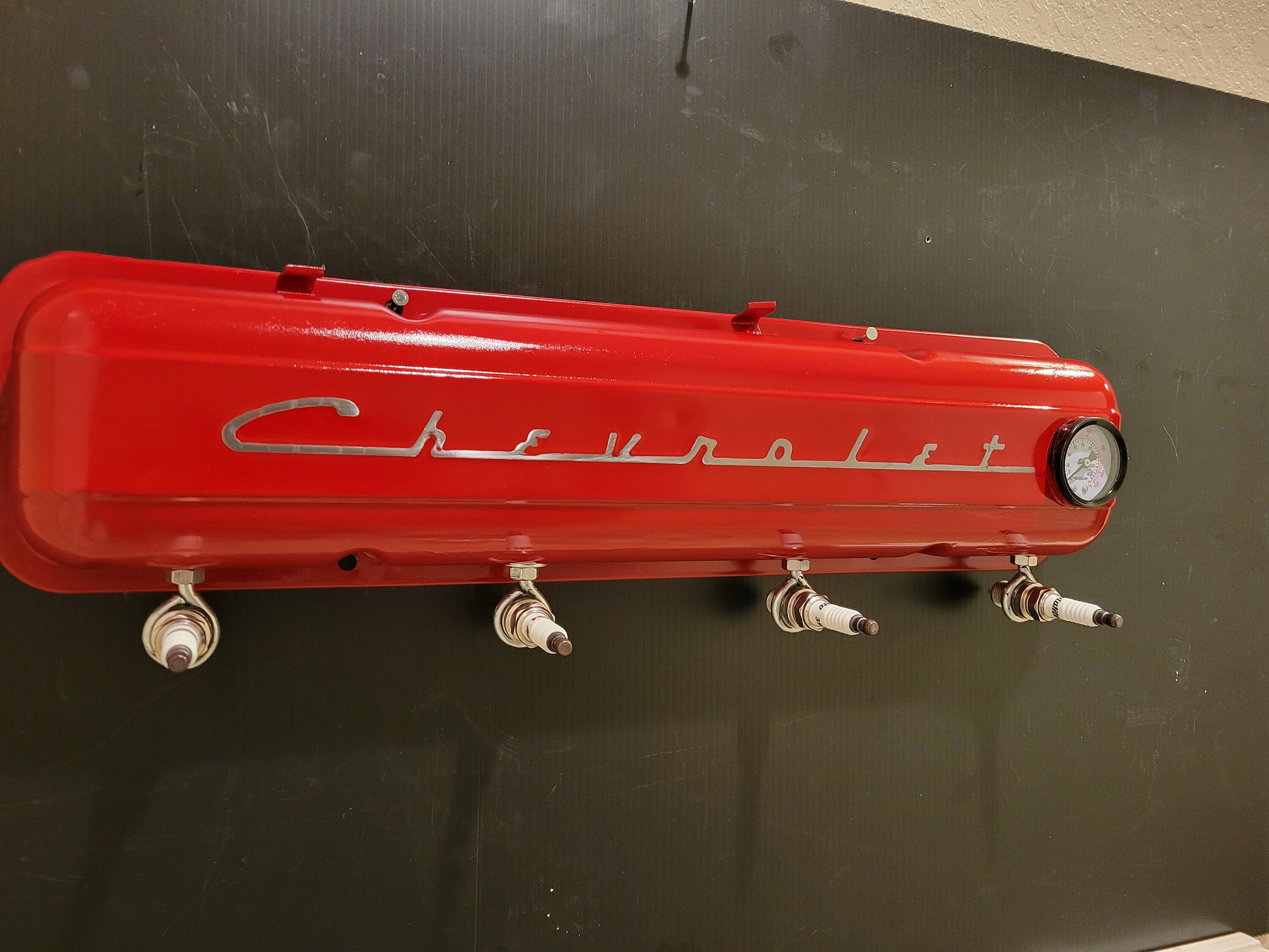 Old School Chevrolet Script Valve Cover Rack Man Cave - Etsy