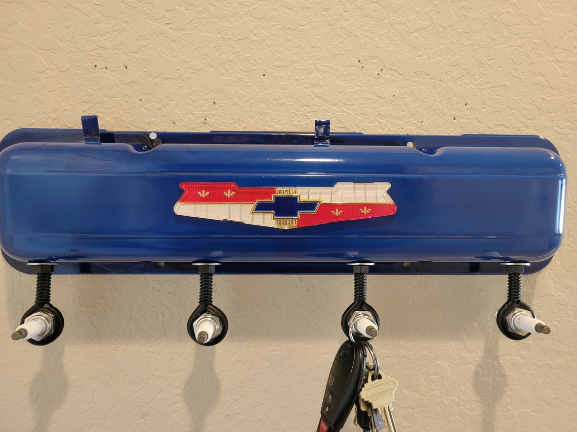 Anodized Blue 59 Chevrolet Valve Cover Rack Man Cave - Etsy