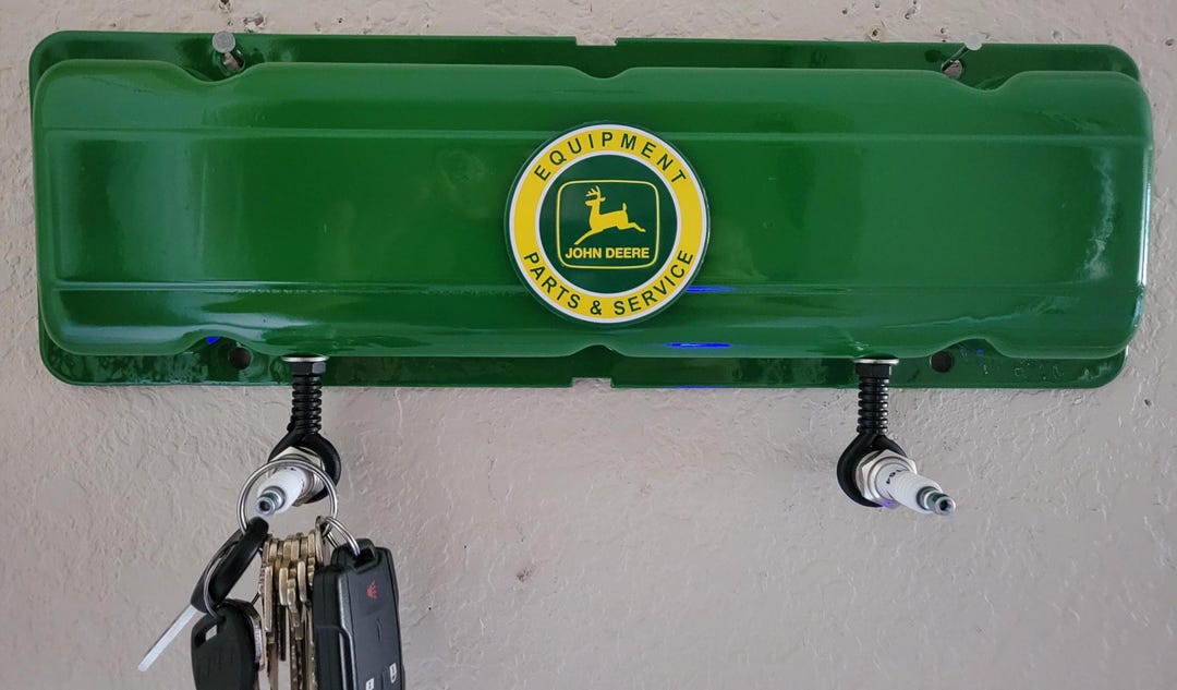Repurposed John Deere Valve Cover Spark Plug Rack Man Cave - Etsy