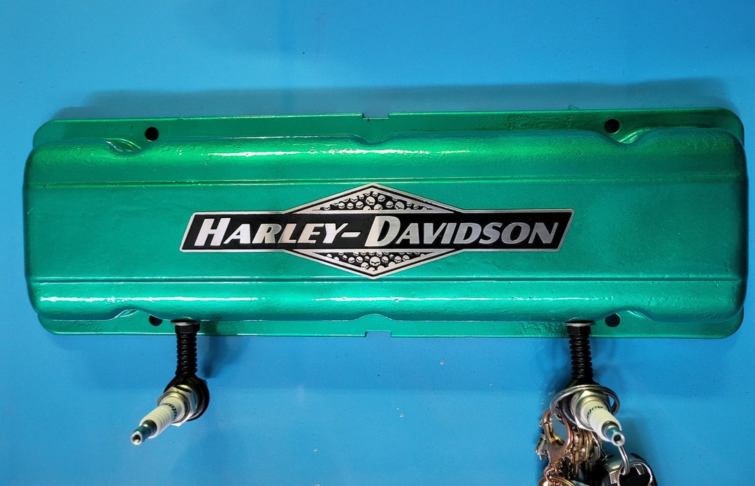 Repurposed Harley Davidson Valve Cover Spark Plug Rack Man Cave - Etsy