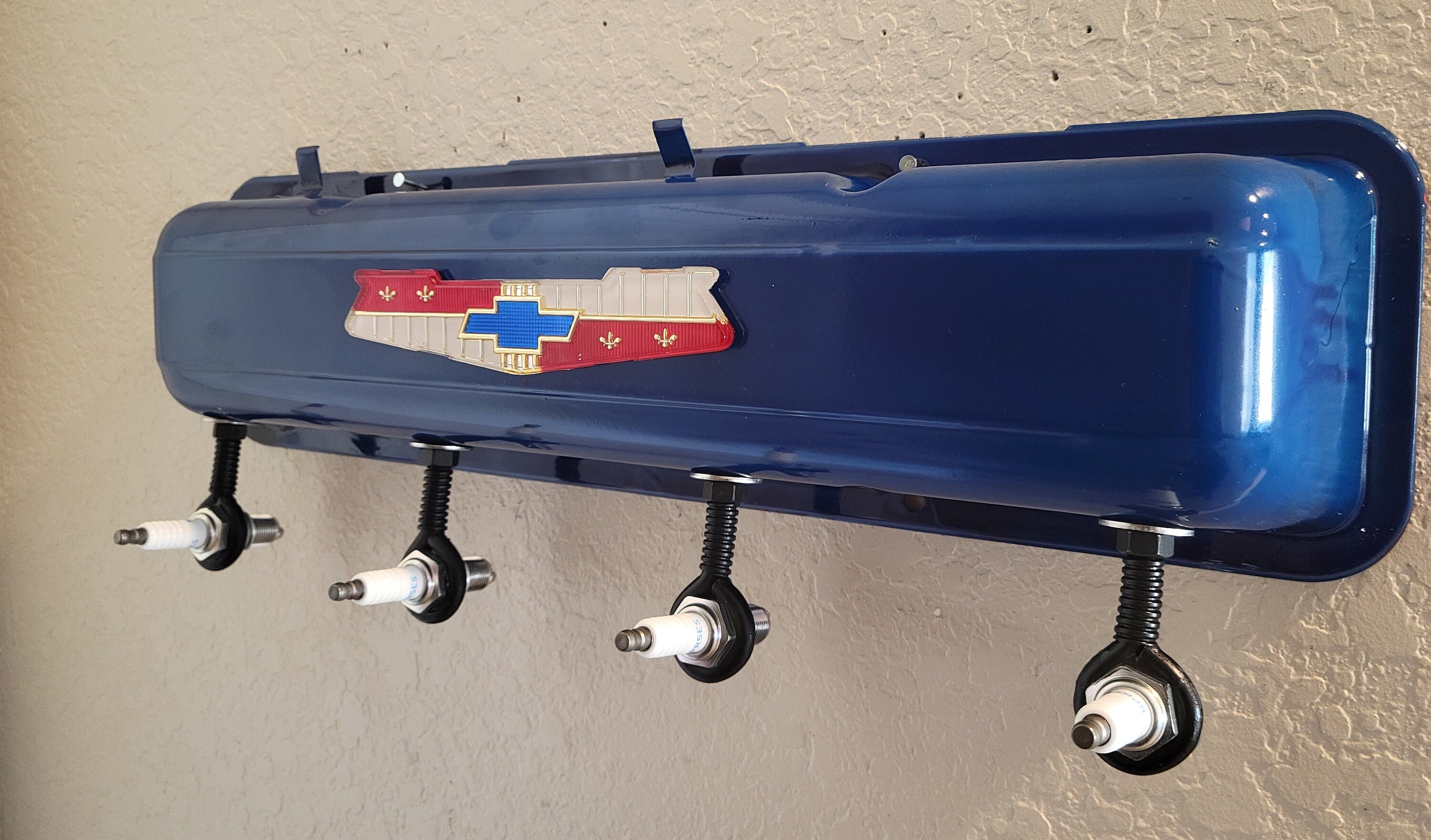 Anodized Blue 59 Chevrolet Valve Cover Rack Man Cave - Etsy