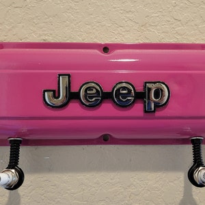 Reused Hot Pink Jeep Valve Cover Rack She Shed - Etsy