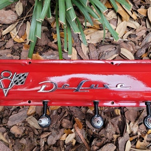 Chevy V8 Deluxe Script Valve Cover Rack Man Cave - Etsy
