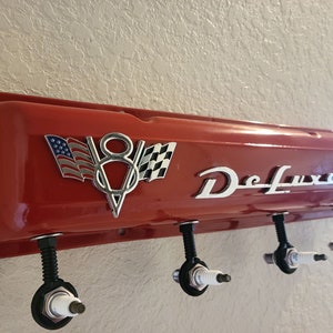 Chevy V8 Deluxe Script Valve Cover Rack Man Cave - Etsy