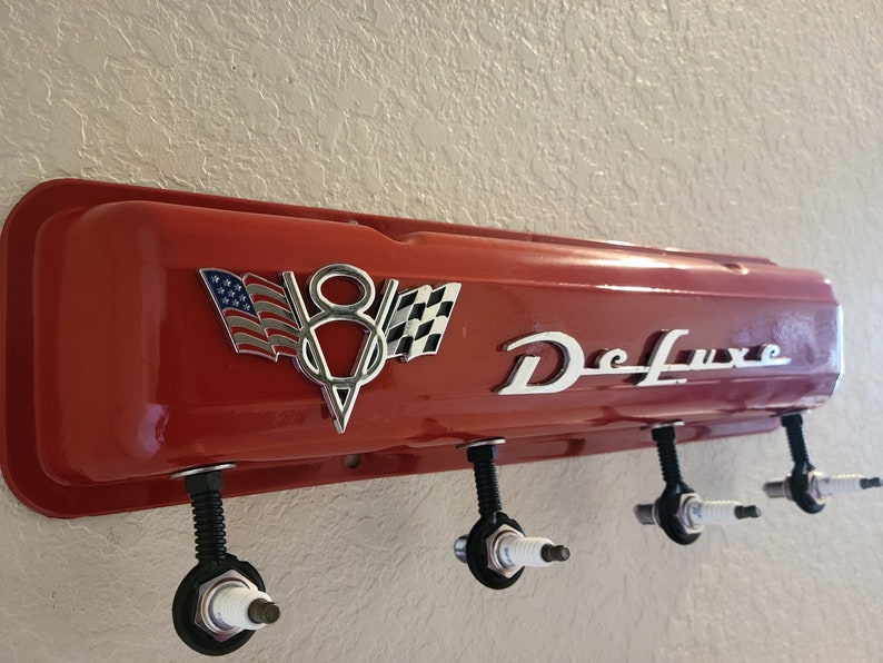 Chevy V8 Deluxe Script Valve Cover Rack Man Cave - Etsy