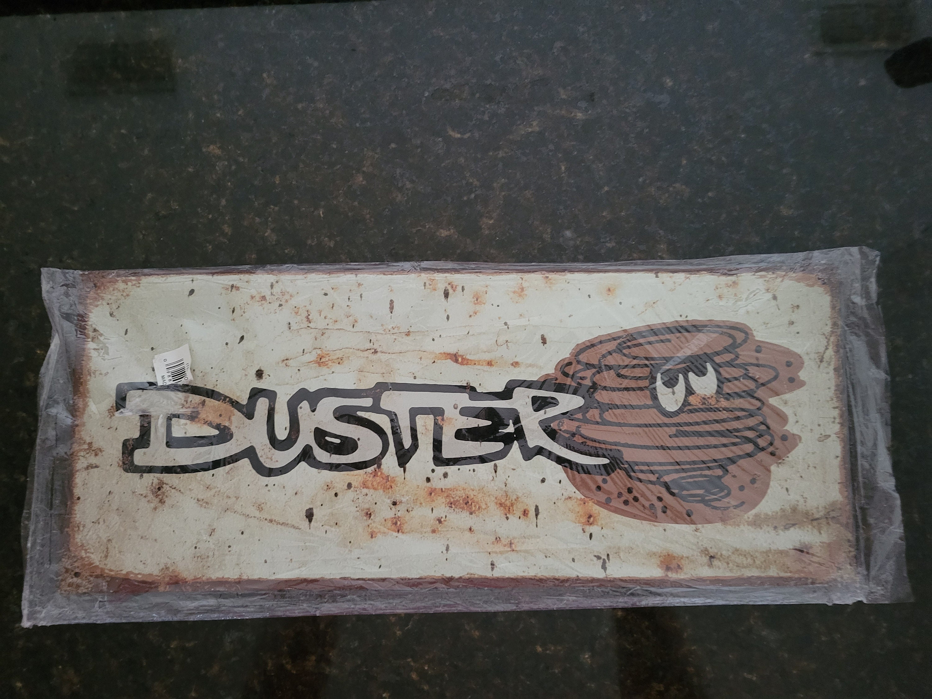 Vintage Classic Tin Duster Sign - Etsy