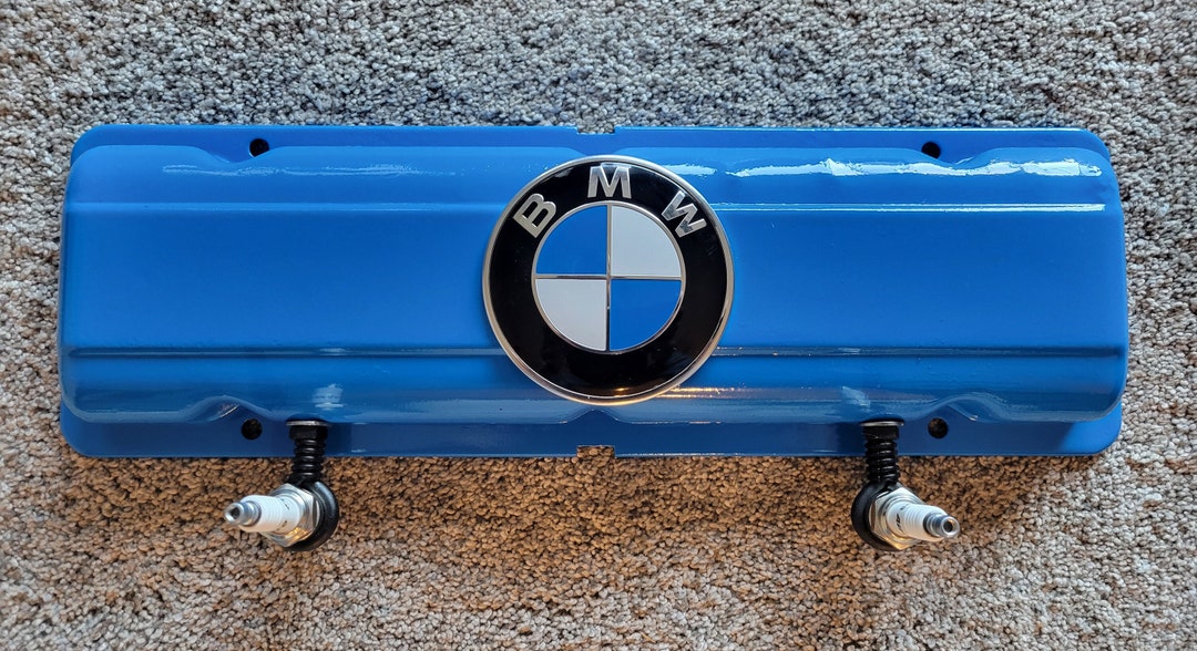Repurposed Classic Blue BMW Valve Cover Rack | Man Cave, Garage, Office ...