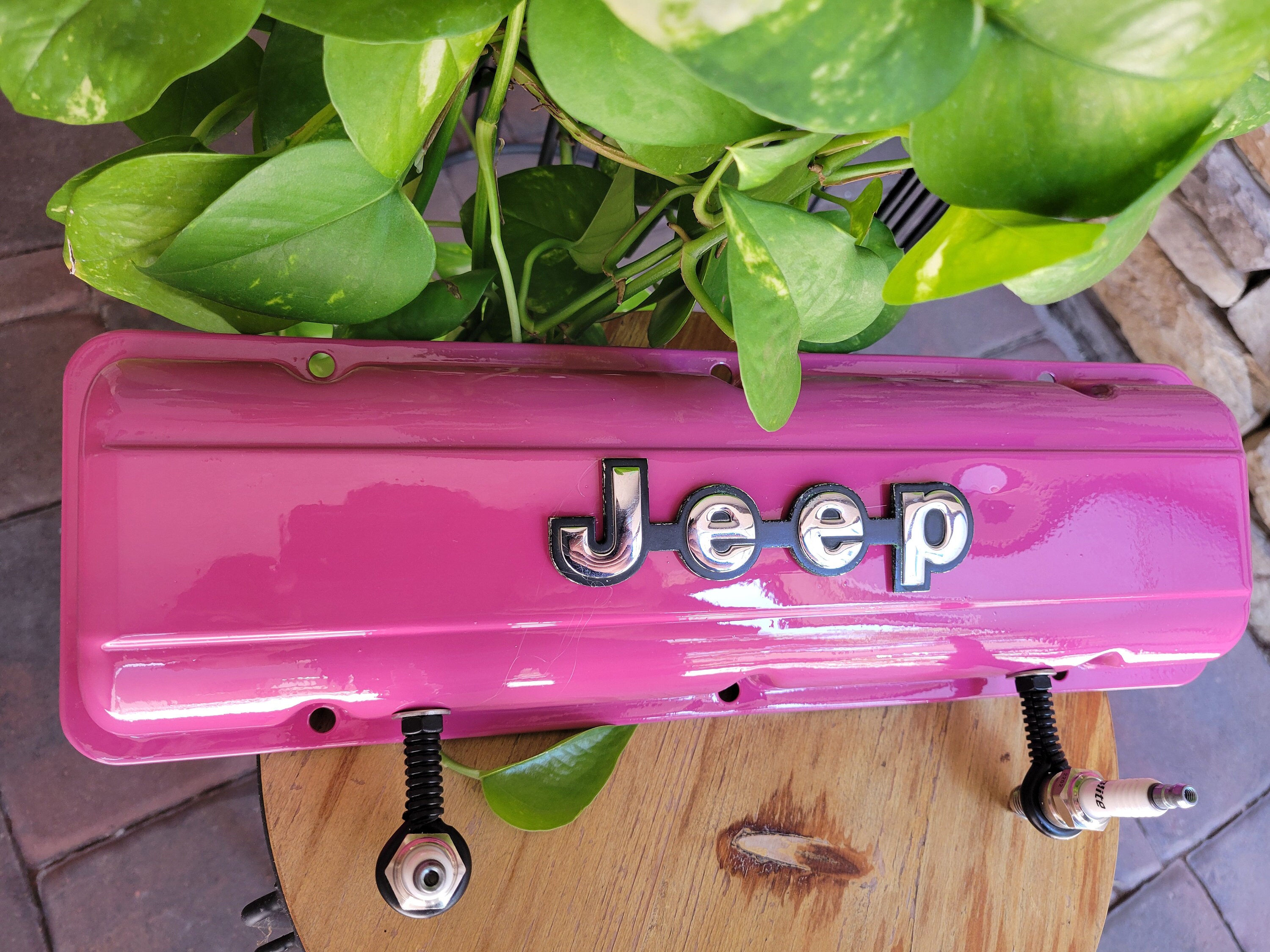 Reused Hot Pink Jeep Valve Cover Rack She Shed - Etsy