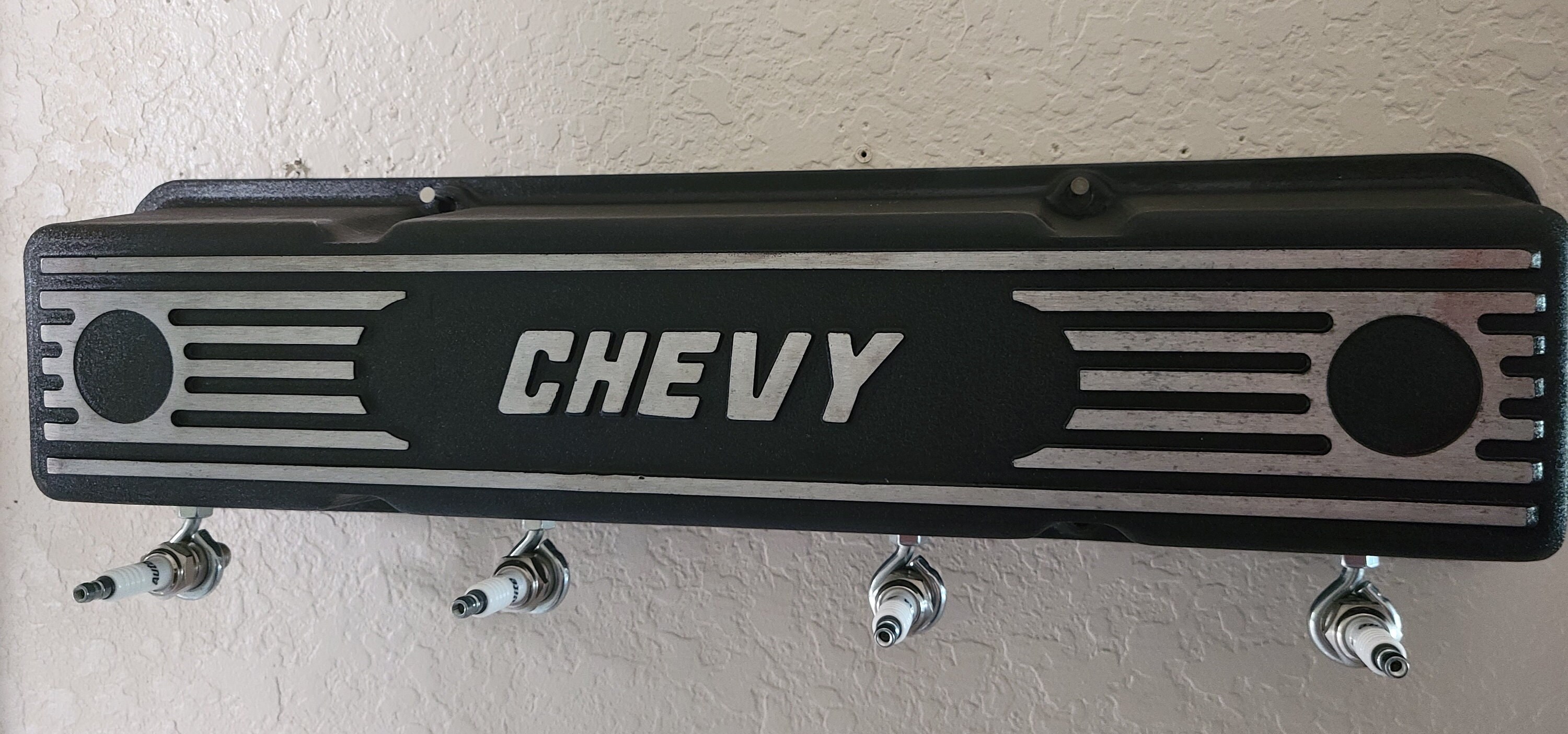 Vintage Chevy Script Valve Cover Rack Man Cave - Etsy