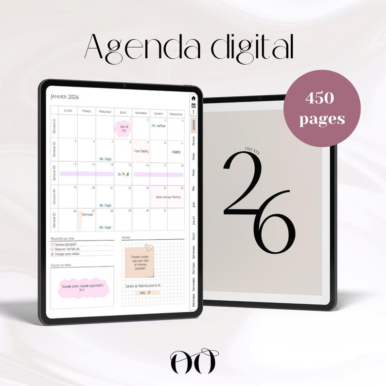 2026 Digital Planner - Goodnotes · Sticker · Yearly · Monthly · Weekly ...