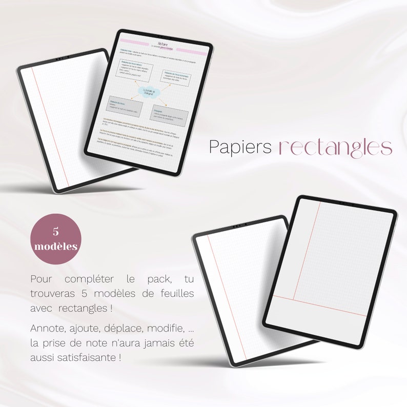 50 White Digital Paper Templates for iPad Note Taking | Digital Note ...