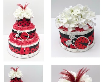Ladybug Diaper Cake - Etsy