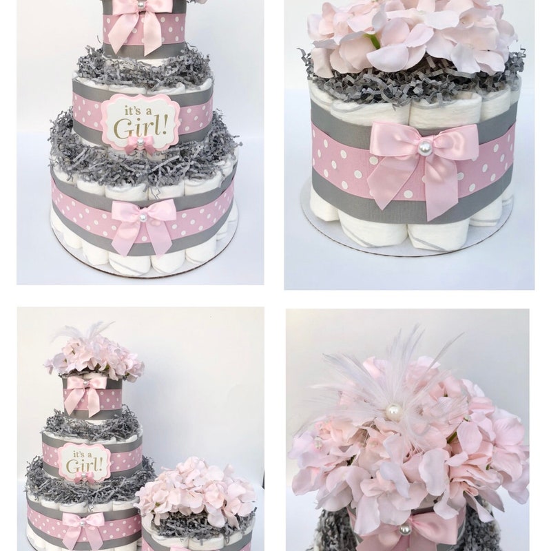 Girl Diaper Cake - Etsy