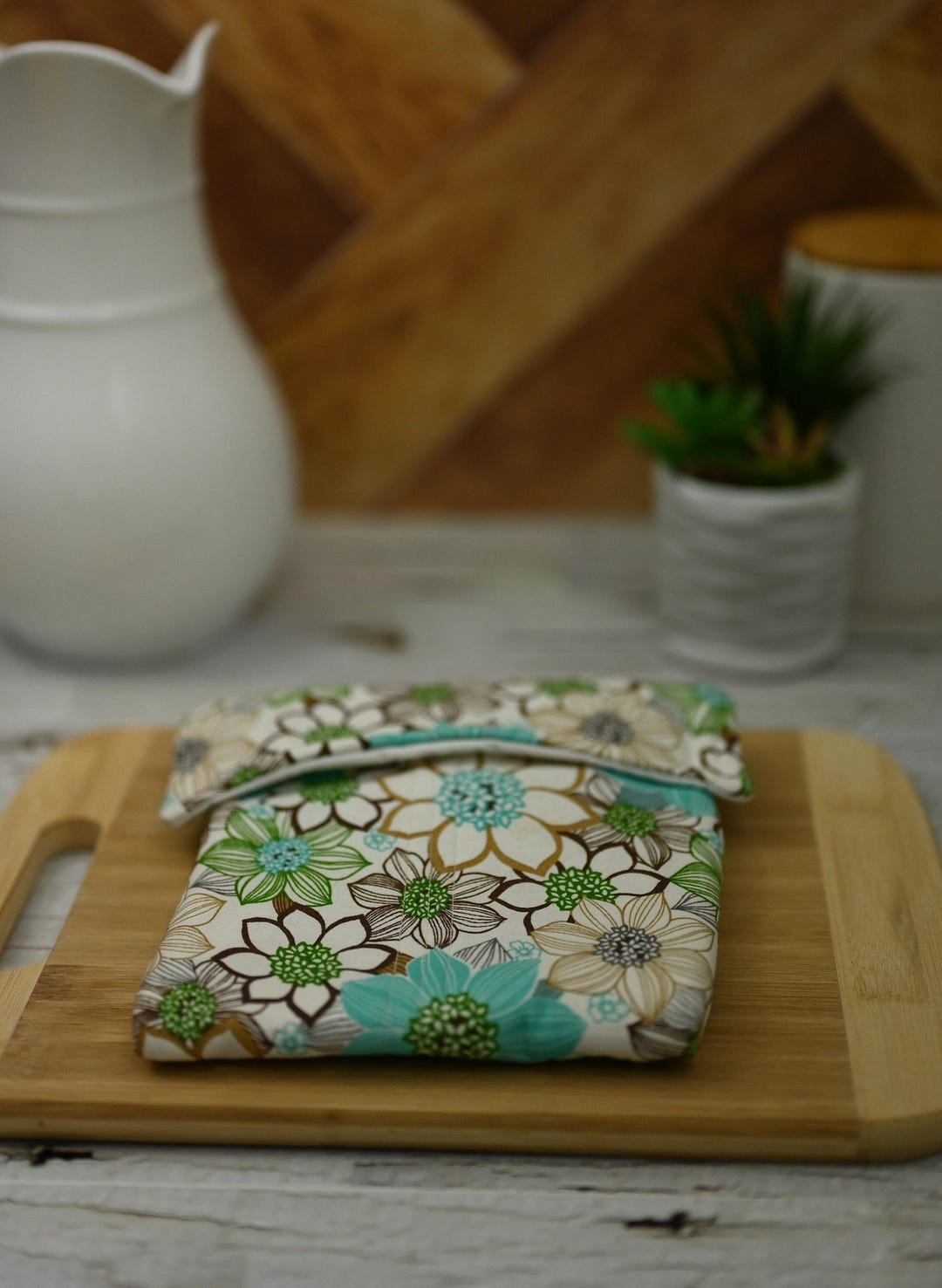 Floral Fabric Potato Cooking Bag: Microwave Safe Pouch - Etsy