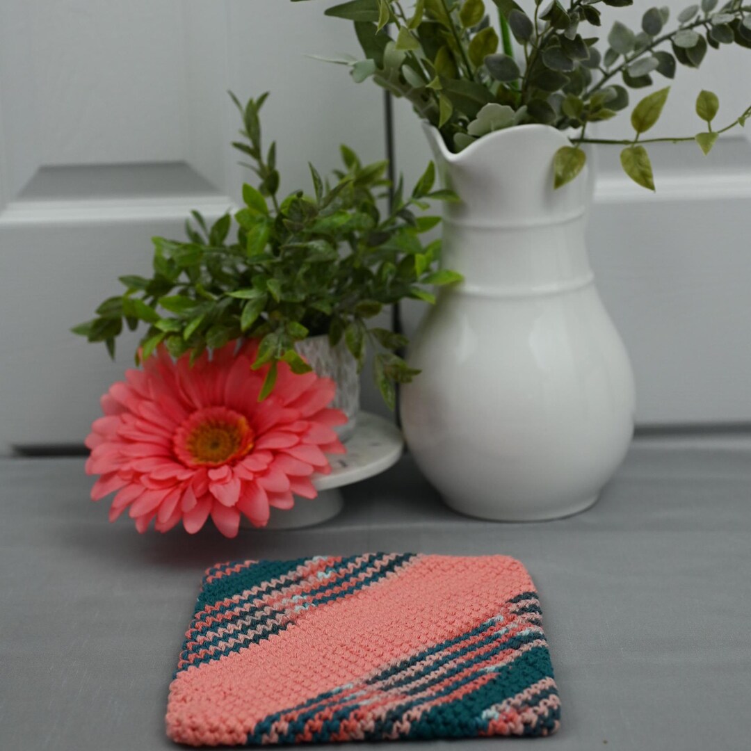 Multi Use Knit Two Layer Cloth Duster Rag Multi-colour Face Washcloth ...