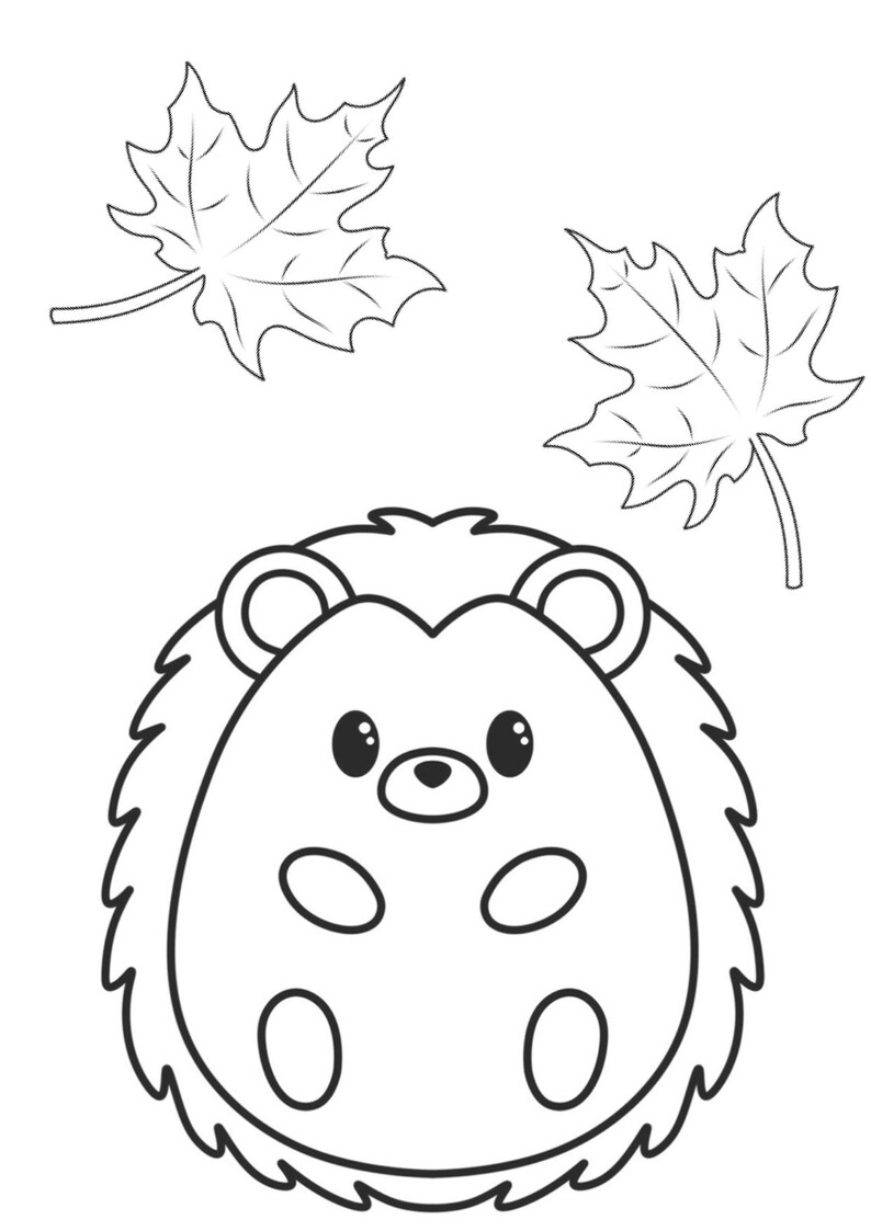 Autumn Coloring Pages Mushroom Printable Coloring Pages - Etsy