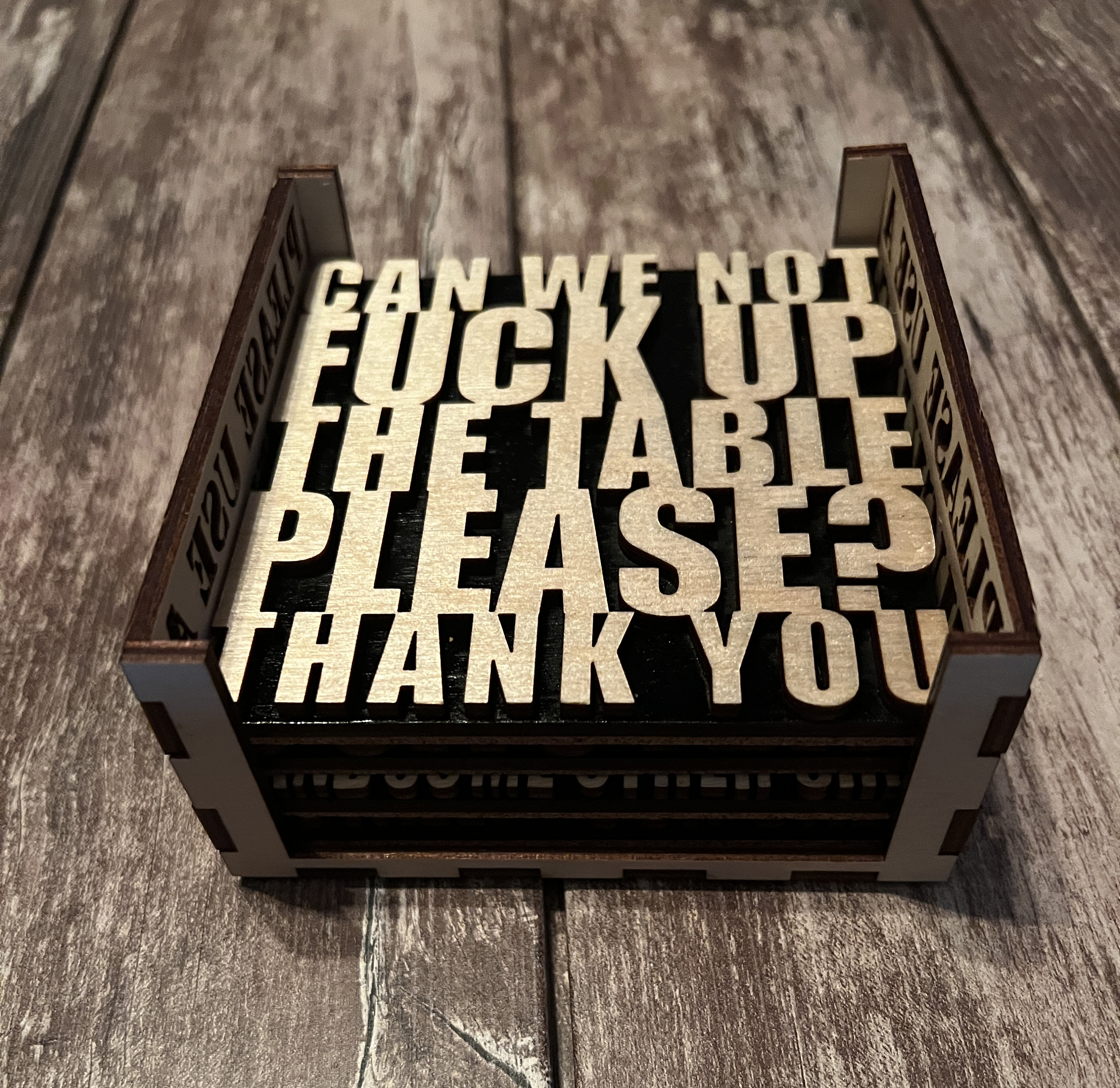 F-bomb FKING Coaster Set - Etsy