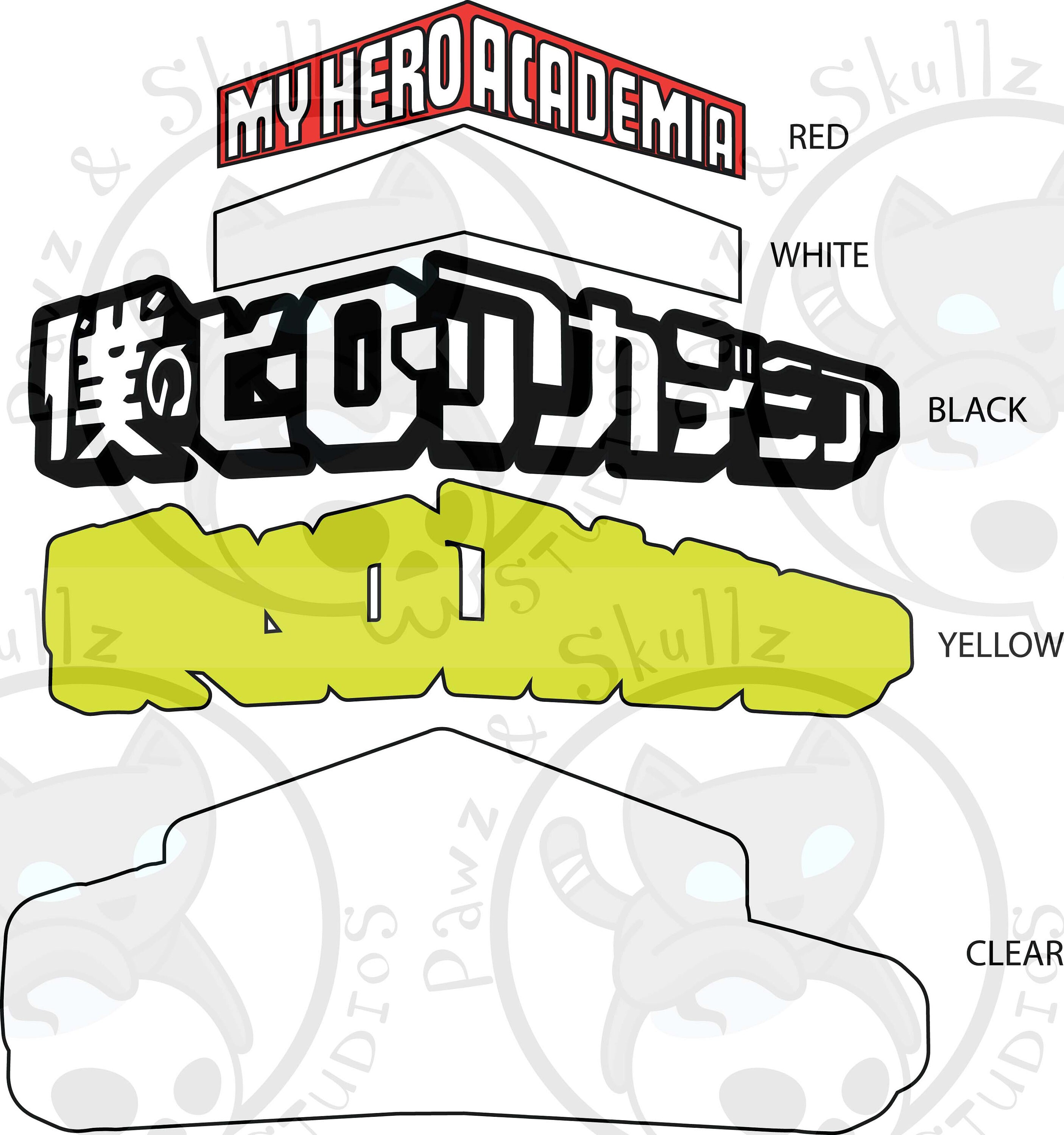 My Hero Academia Fan Art Laser Cutter Logo File Glowforge/laser Cutter ...