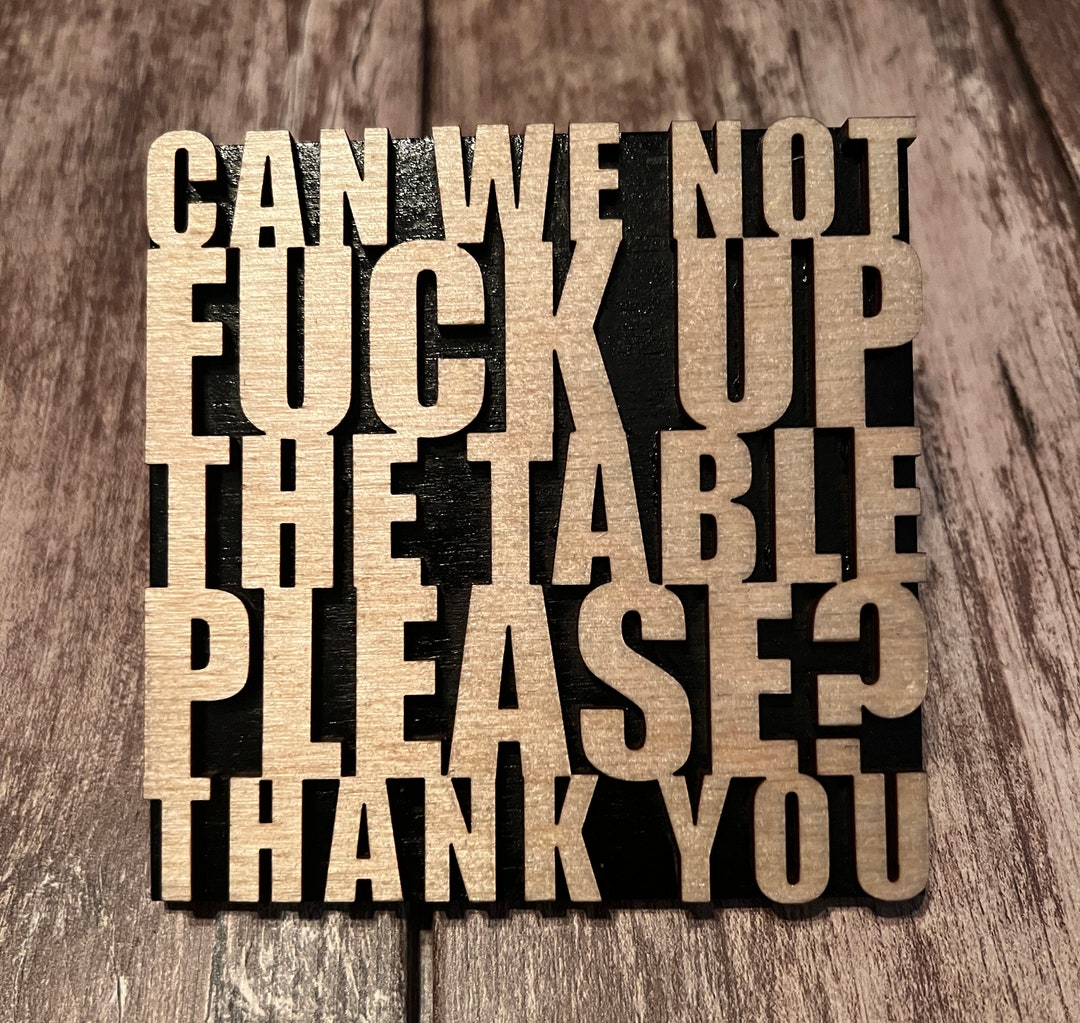 F-bomb FKING Coaster Set - Etsy