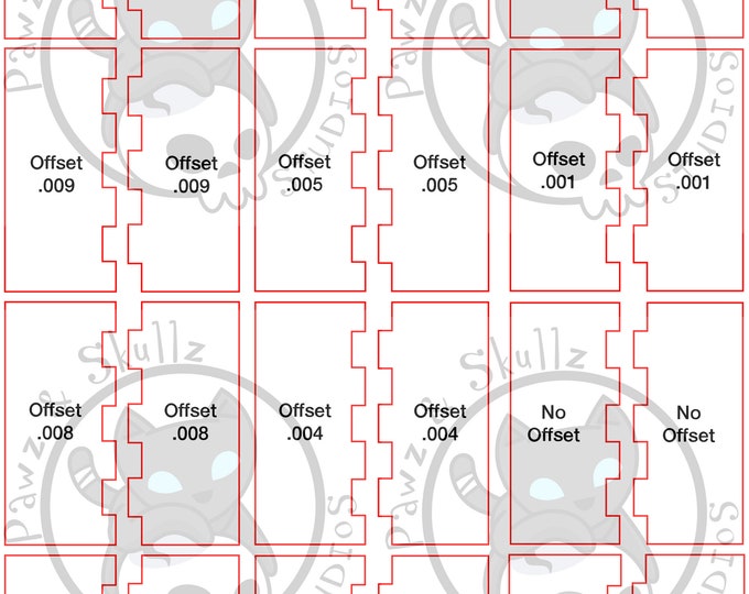 Kerf Test Cut File for Laser Cutters Glowforge - Etsy