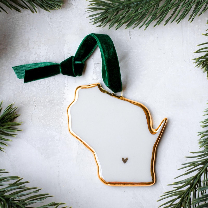 Wisconsin Ornament - Etsy