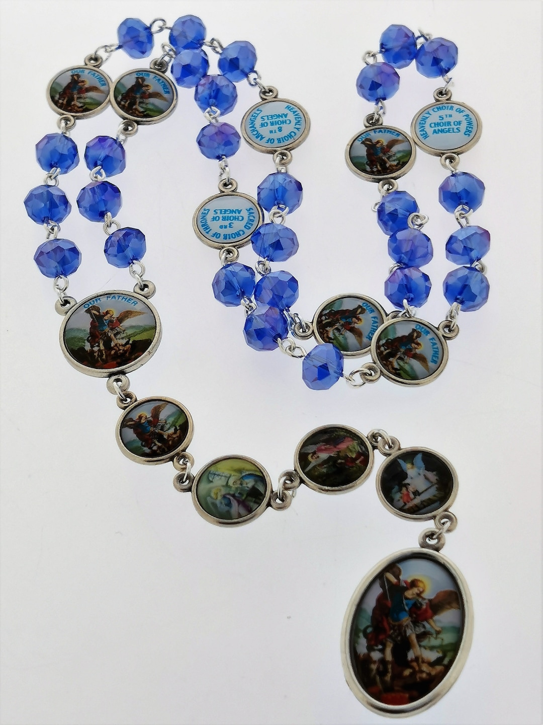 Chaplet of St Michael - Nine Choirs of Angels - Etsy