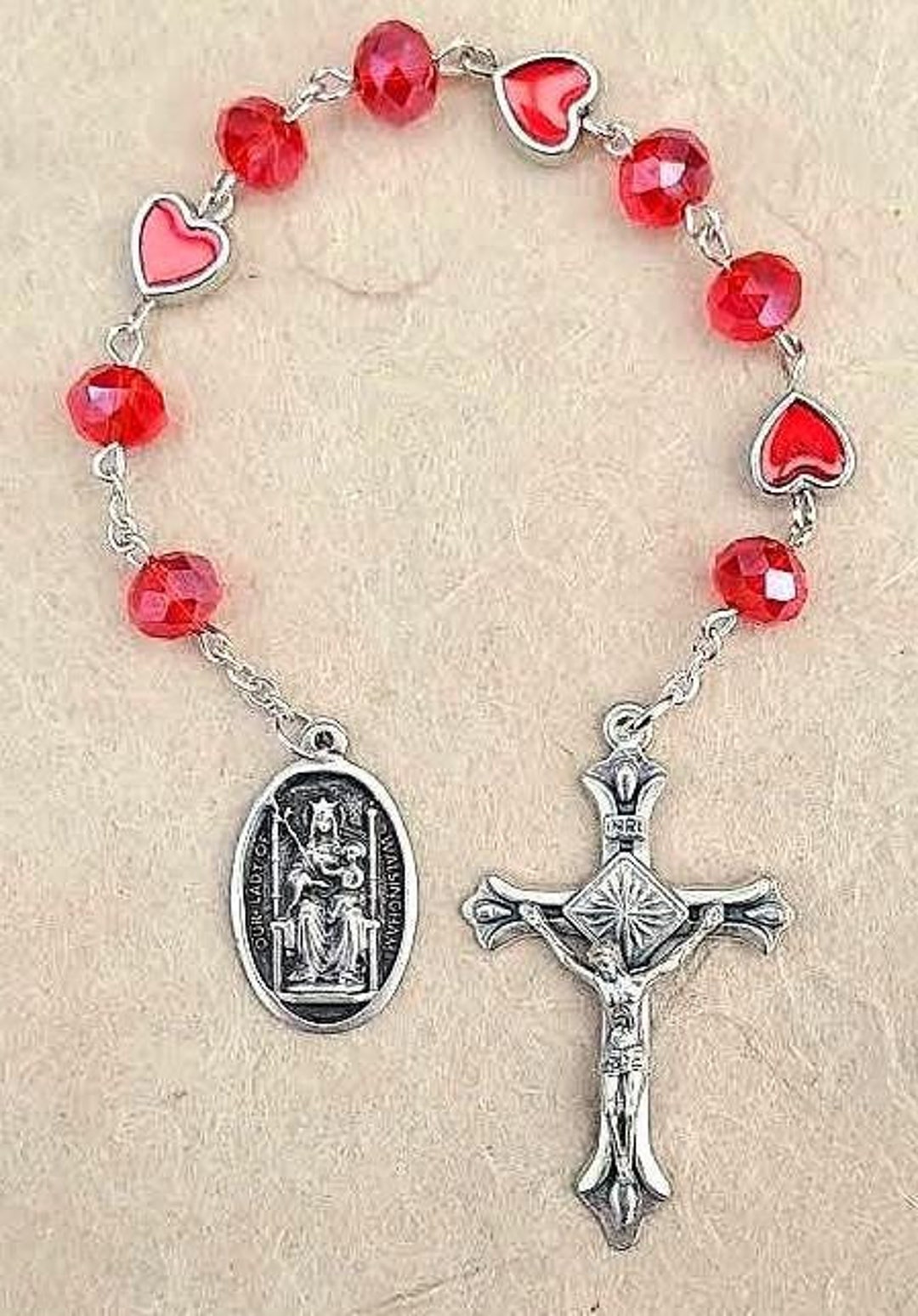 Our Lady of Walsingham Decade Chaplet Handmade - Etsy