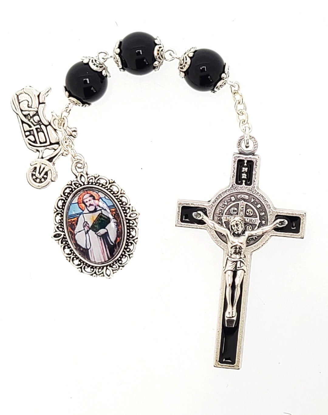 Pocket Chaplet With Three Hail Mary Beads, Cross and St Columbanus ...