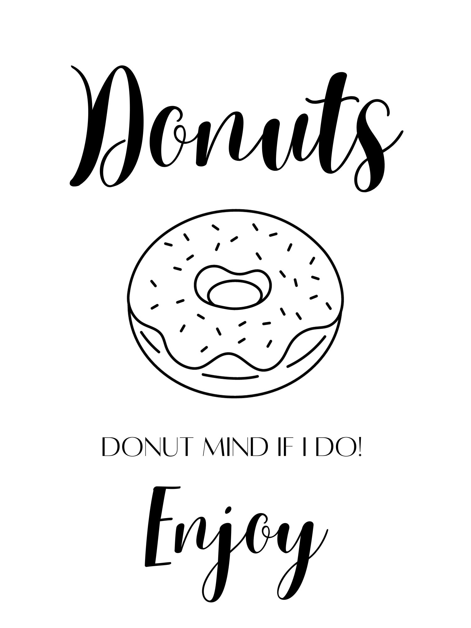 Donut Sign Wedding Sign, Donut Sign Wedding, Donut Decor Digital Donut ...